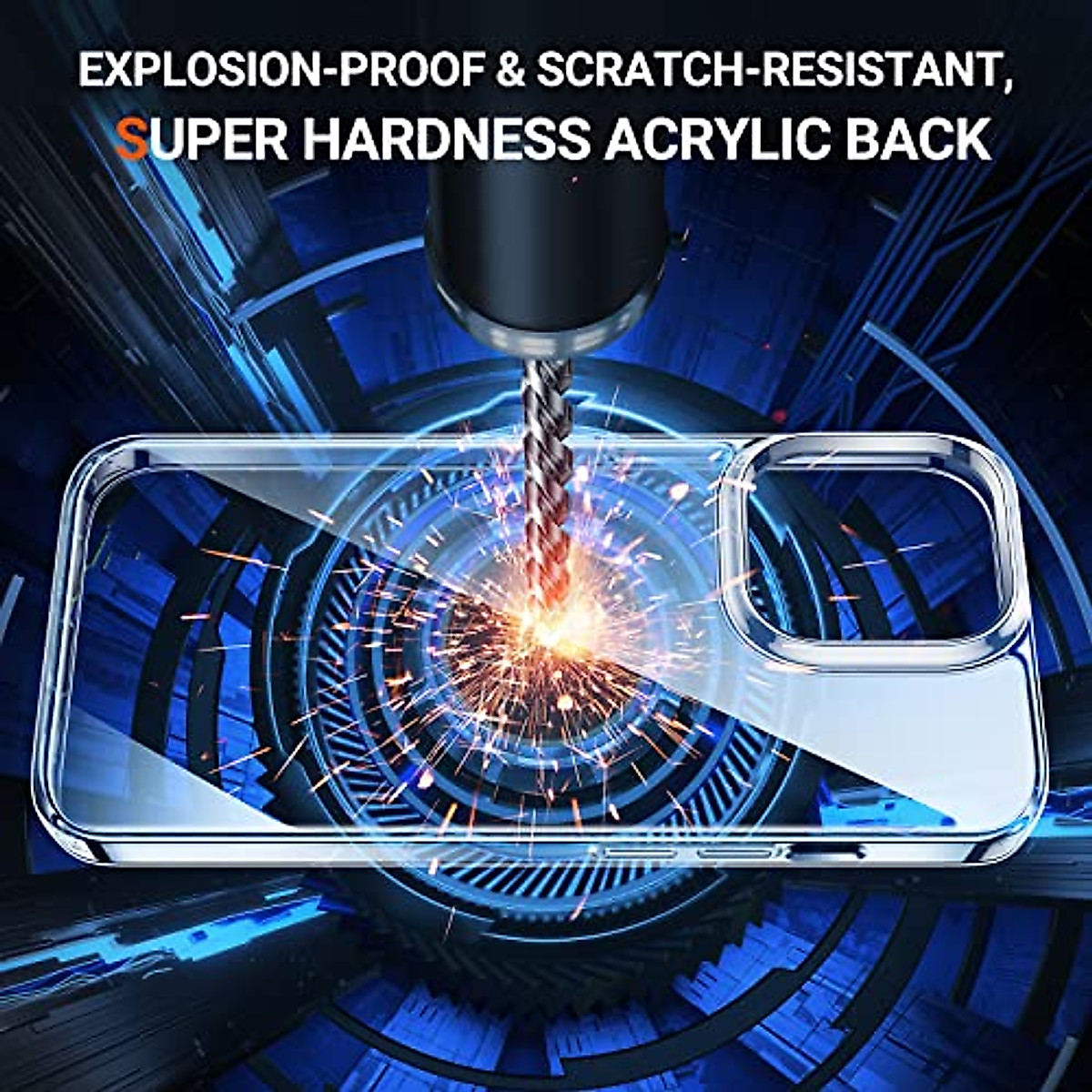 TORRAS [𝟮𝟬𝟮𝟮 𝗡𝗘𝗪] Diamond Clear iPhone 11 Pro Case [Material Safe Certified] No.1 Anti-Yellow [12FT Military Grade Protective] Hard Back & Non-Slip Bumper Slim Phone Cases iPhone 11 Pro, Clear