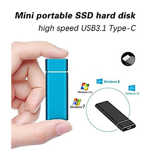 SOSOFLY New SSD Mobile Solid-State U Disk 64GB 128GB Portable Mini Mobile Solid-State Hard Disk high-Speed Read and Write U Disk (64G, Gold)