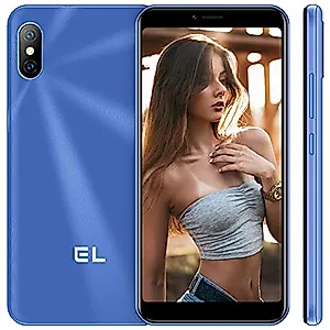KXD 6C Cell Phone 4G Android Phones Unlocked 5.5" Full-Screen Phone 8MP Camera Smartphones Face ID 2500mAh Battery 16GB ROM with 64GB Expandable Memory Mobile Phones US Version (Blue)