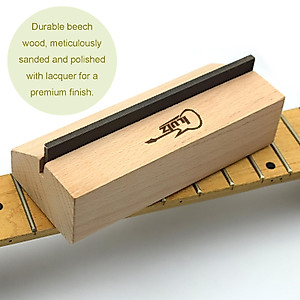 iLuiz 35/90 Degree Fret End Beveling File 2 in 1 Guitar Bass Fret End Dressing Fret Crowning End Bevel File Luthier Tools With 600 1000 Grit Sandpaper