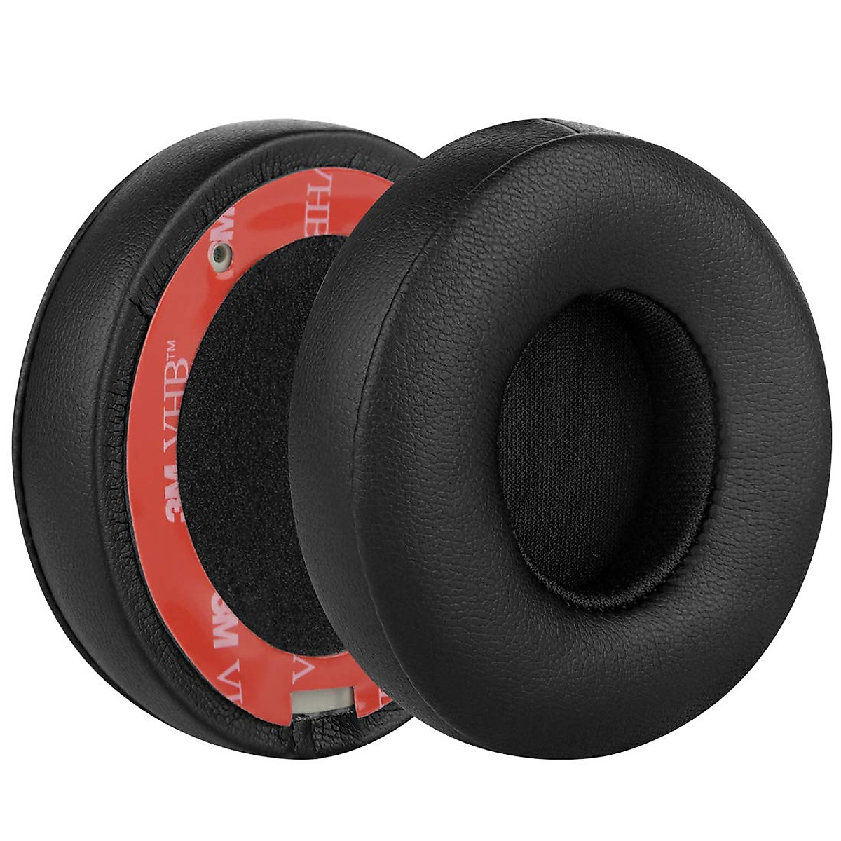 Geekria QuickFit Replacement Ear Pads for Beats Solo 2 Wireless, Solo2.0 Wireless (B0534) On-Ear Headphones Earpads, Headset Ear Cushion Repair Parts (Black)