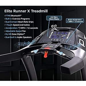 3G Cardio Elite Runner X Treadmill - Commercial Grade - FreeSync FTMS Bluetooth Connectivity - 4.0 HP - Large Ortho Flex Shock Suspension System Deck - Marathon Training - 400 lb Capacity