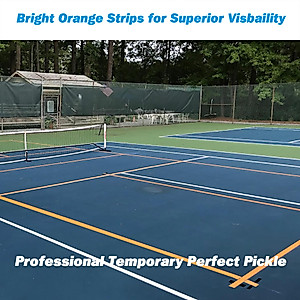 Tiga Pickleball Lines, 3 Pack, Yellow, Polypropylene (PP), No Measurement Required (Net NOT Included)