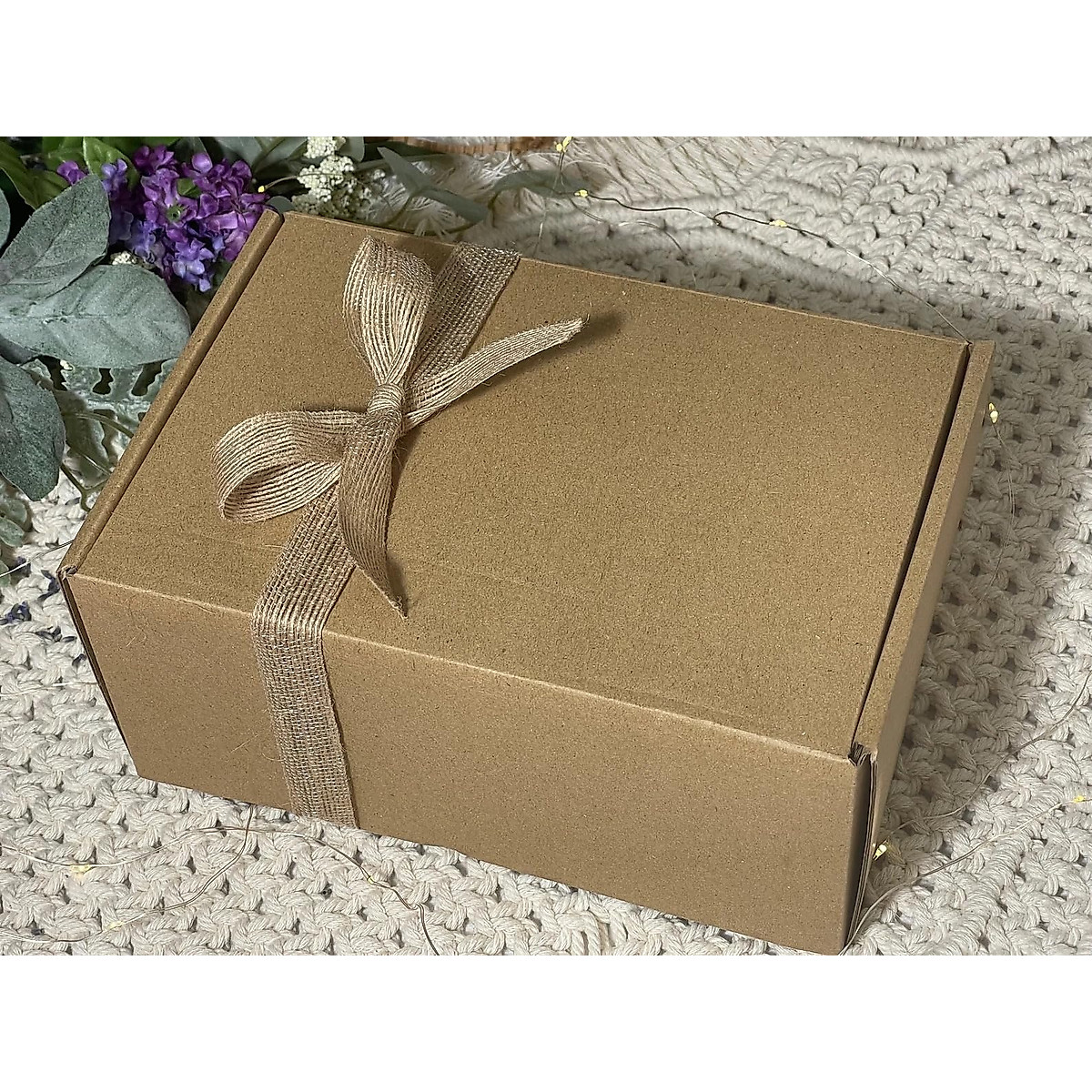 YourWoodenStory Gift Basket For A Couple Personalized Hygge Gift For Two Happy Anniversary For Husband And Wife Just Married Gift For Two Gift (White/Black)