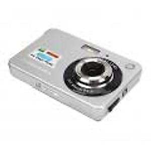 Digital Camera for Photography, 4K 48MP Vlogging Camera 8X Digital Zoom Rechargeable Students Compact Camera, 550mAh Travel Camera for Continuous Shooting (Silver)