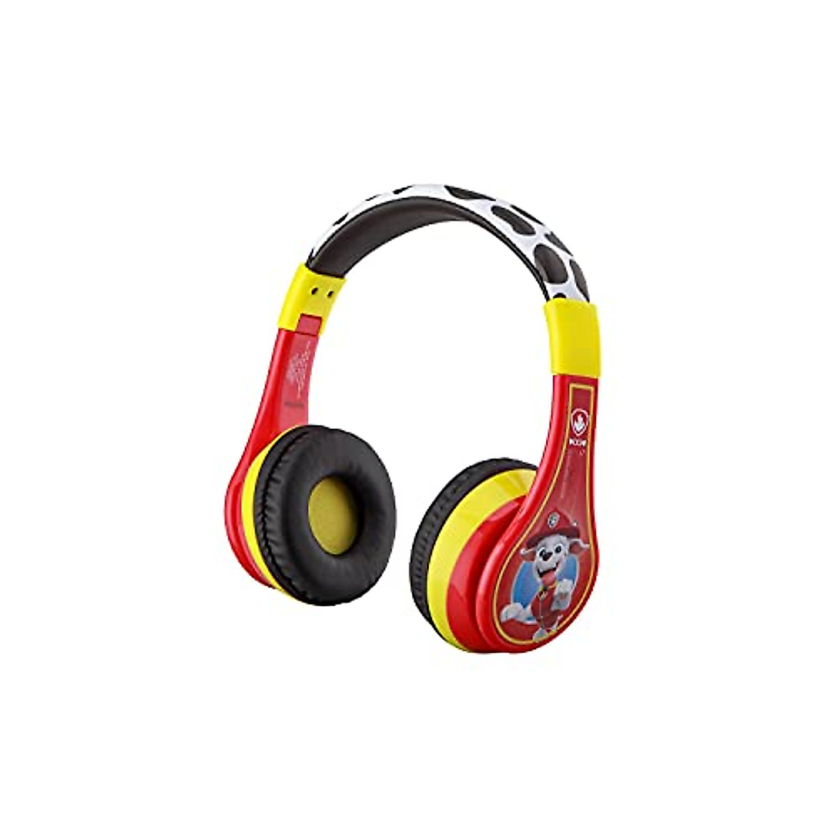 eKids Paw Patrol Kids Bluetooth Headphones, Wireless Headphones with Microphone Includes Aux Cord, Volume Reduced Kids Foldable Headphones for School, Home, or Travel