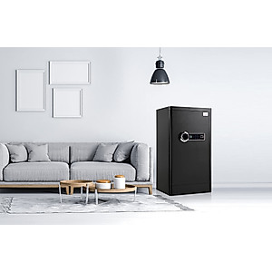 Tenamic Deluxe Biometric Fingerprint Safe Box Smart Touch Screen Fireproof Safe for Home Office Hotel 5.1 Cubic Feet