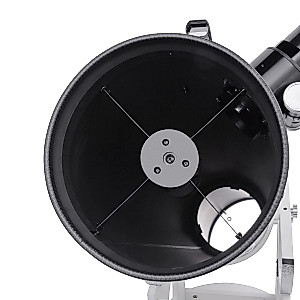 Explore Scientific FirstLight 8" Dobsonian Telescope Package Includes ReflexSight, Astro R-Lite Red Flashlight, Tirion Double-Sided Multi-Latitude Planisphere and Moon Crater Map.