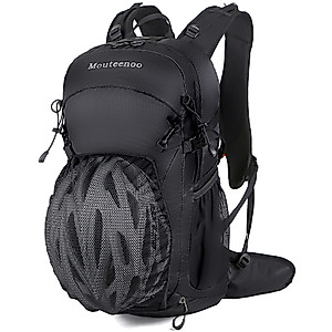 Mouteenoo Mountain Biking Backpack for MTB, Cycling and Bike Commuter Backpack for Men and Women (Black)