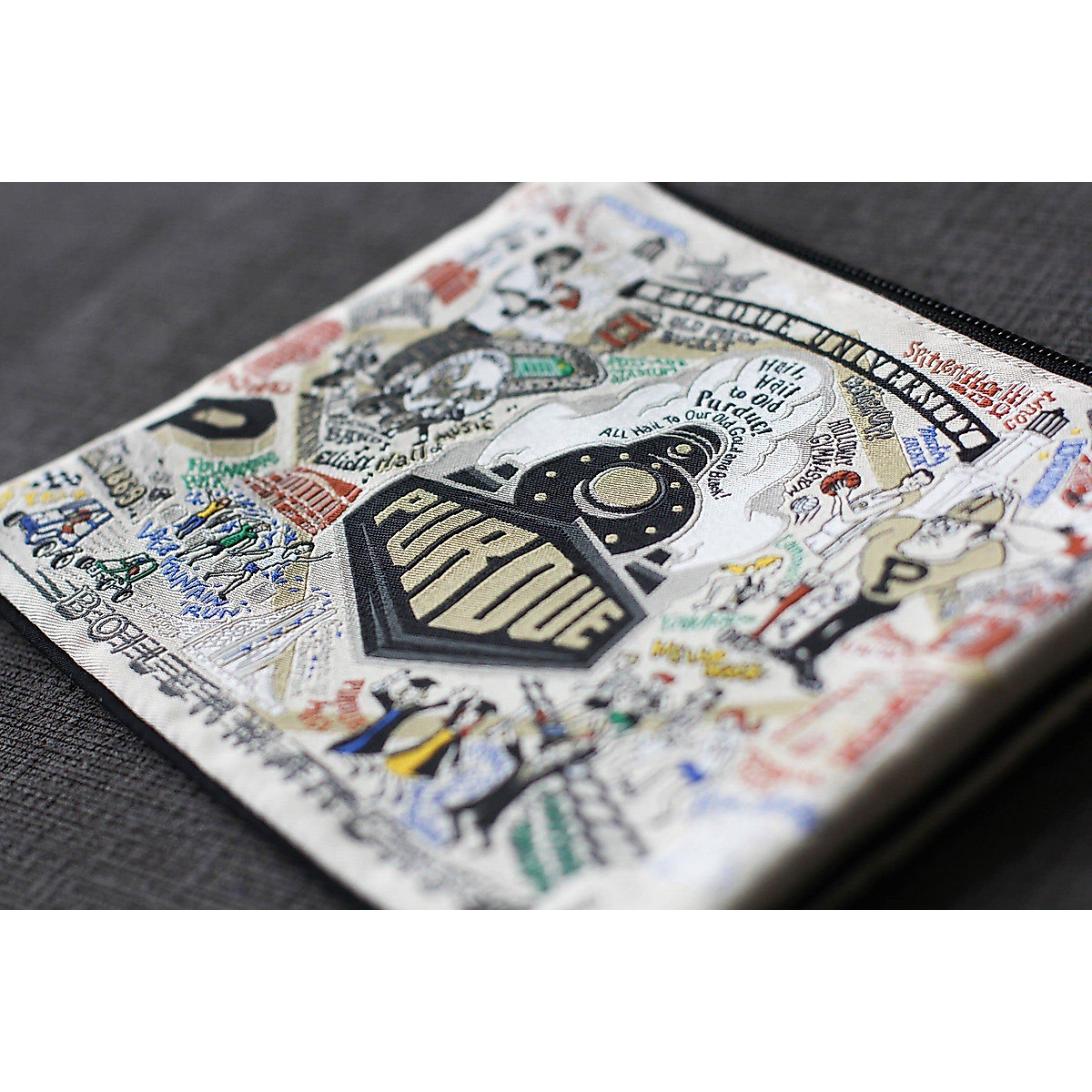 Catstudio Collegiate Zipper Pouch, Purdue University Travel Toiletry Bag, Ideal Gift for College Students or Alumni, Makeup Bag, Dog Treat Pouch, or Travel Purse Pouch