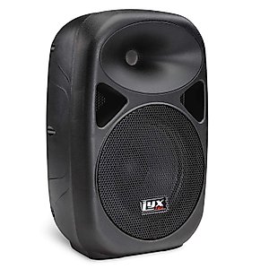 LyxPro 8" Inch Passive DJ PA Speaker System XLR,1/4,Speakon, Connections Daisy Chain Compatible, 8 Ohm, Lightweight, Stand Mountable,
