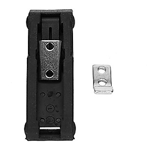 ADrivWell 2pcs Flexible Soft Black Rubber Draw Latch Over Center thermoplastic elastomer Boat Latch with Concealed Keeper for Cooler, Boat Compartment,Cargo Box