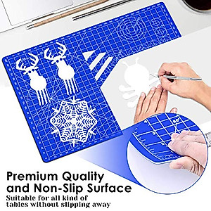 12" x 9" Rotary Cutting Mat, Caffox A4 Cutting Mat Self Healing Sewing Mat for Crafts Double-Side Cutting Board for Fabric, Hobby Quilting, Clay, Model and Scrapbookin