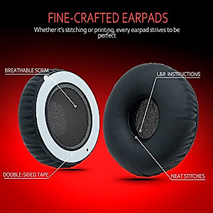 Replacement Ear Pads for Sony MDR-XB550AP MDR-XB450AP MDR-XB450 Extra Bass On-Ear Headphones, Memory Foam Soft Leather Replacement Ear Cushions by Krone Kalpasmos