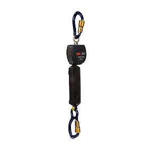 3M DBI-SALA Nano-Lok 3101235 Self Retracting Lifeline, 6-Foot, 3/4-Inch Dynema Polyester Web, Aluminum Carabiner, Swiveling Anchor Loop With Aluminum Carabiner, Blue