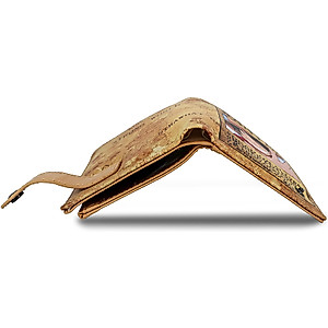 Roffatide Anime Luffy Wallets for Boys Bi-Fold Short Faux Leather Wallet Travel Slim Wallet with Zip Coin Pocket Khaki