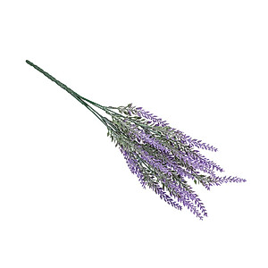 Tyenaza Artificial Lavender Flowers Plants, Faux Shrubs Plastic Plants for Home Garden Party Decor(Purple)