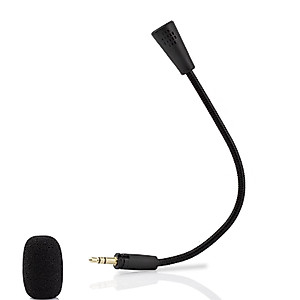 LEFXMOPHY XO4 Mic Replacement for Turtle Beach Ear Force XO Three XO Four Stealth Recon 150 50 50X 50P 60P Game Headset, Not for Recon500, 3.5mm Boom Microphone with Lock