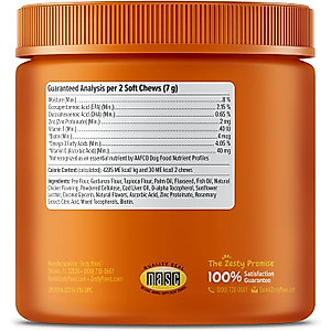 Omega 3 Alaskan Fish Oil Chew Treats for Dogs - with AlaskOmega for EPA & DHA Fatty Acids - Hip & Joint Support + Skin & Coat Chicken Flavor (90 Soft Chews)