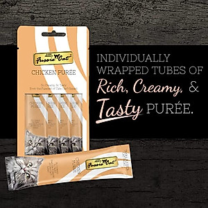 Fussie Cat Chicken Puree Grey 0.5 Ounce (Pack of 4)