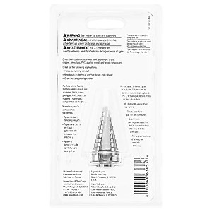 BOSCH SDC2 3/16 In. to 7/8 In. High-Speed Steel Turbo Step Drill Bit