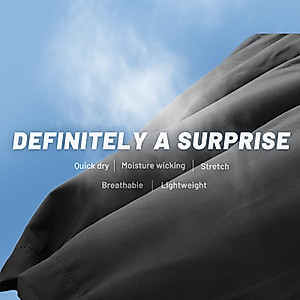 MIER Men's Workout Running Shorts Quick Dry Active 5 Inches Shorts with Pockets, Lightweight and Breathable, Black, S