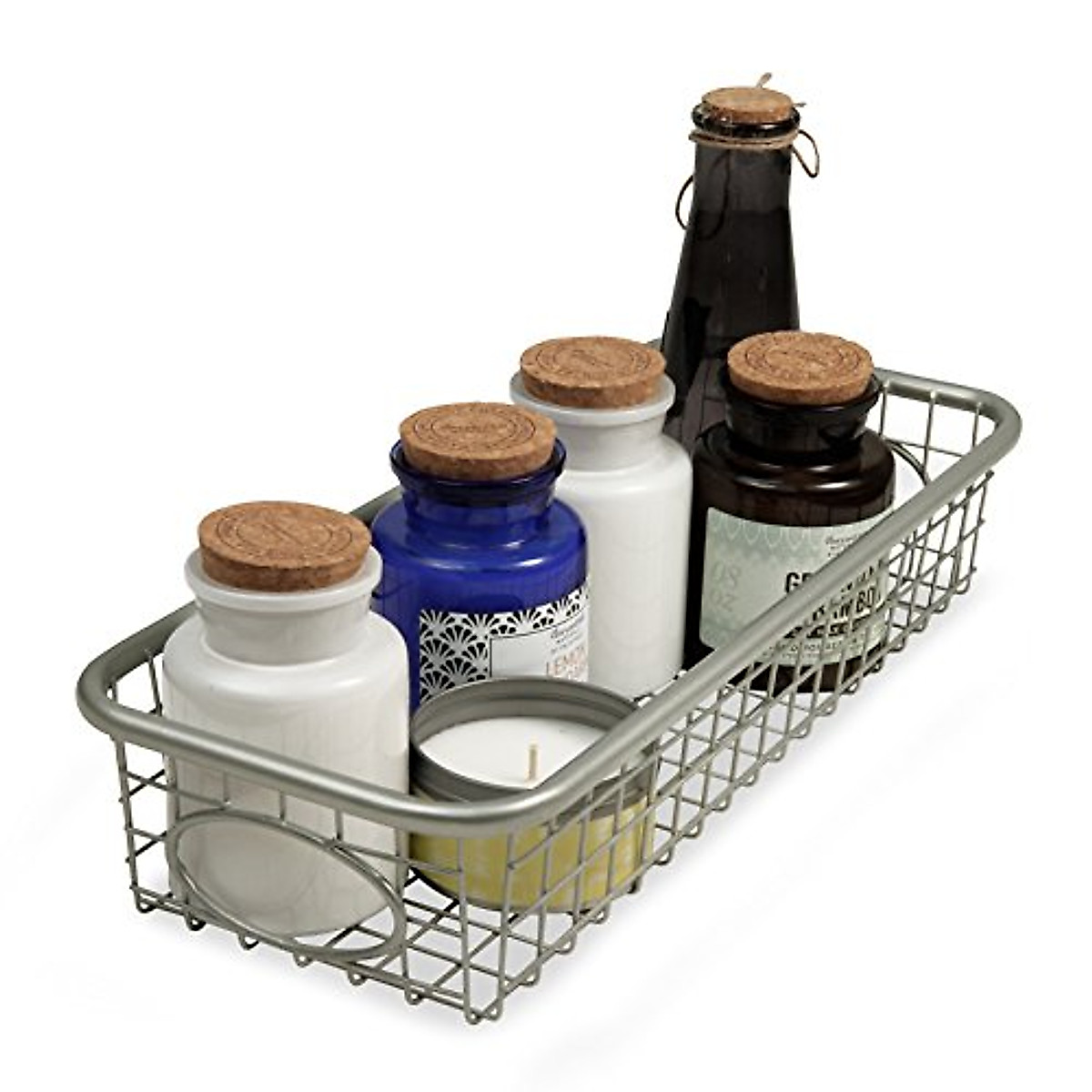 Spectrum Diversified Avery Tray Basket, Nickel