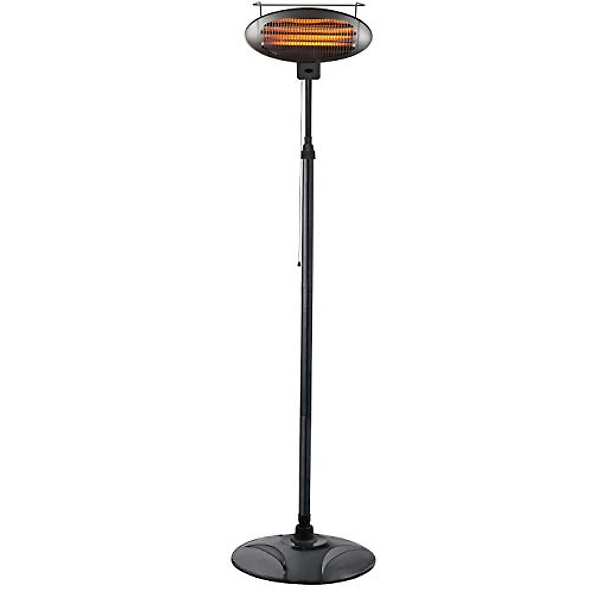 Air Choice Outdoor Heater, Electric Halogen Patio Heater, Space Heater with 3 Power Levels for Patio, Courtyard, Garage Use, Waterproof, 1500W