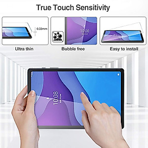 ProCase [2 Pack] Screen Protector for Lenovo Tab M10 HD 2nd Gen (TB-X306X) / Smart Tab M10 HD 2nd Gen (TB-X306F) 10.1 Inch 2020 Release, Tempered Glass Screen Film Guard Screen Protector –Clear