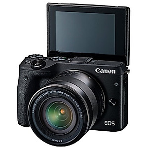 Canon EOS M3 Mirrorless Camera (Black) with EF-M 18-55mm f/3.5-5.6 IS STM Lens - International Version (No Warranty)