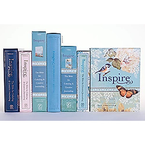 Tyndale NLT Inspire Bible (Hardcover, Aquamarine): Journaling Bible with Over 400 Illustrations to Color, Coloring Bible with Creative Journal Space - Religious Gift that Inspires Connection with God