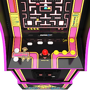 Arcade1Up BANDAI NAMCO Legacy Arcade Game Ms. PAC-MAN™ Edition – Arcade Machine for Home - 14 Classic Games
