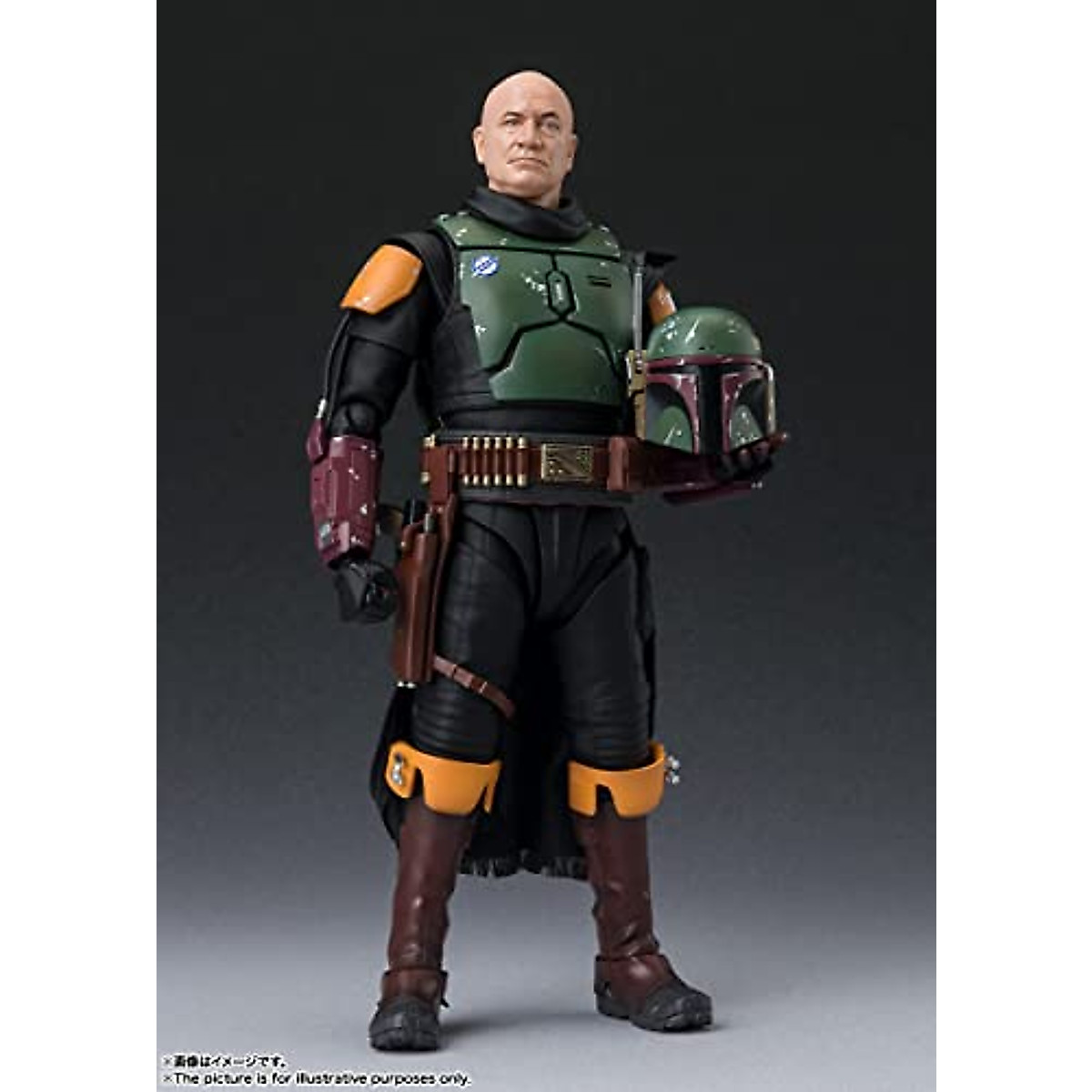 S.H. Figuarts Boba Fett (Star Wars: The Book of Boba Fett) Approx. 6.1 inches (155 mm), AVS, PVC & Fabric, Pre-Painted Action Figure