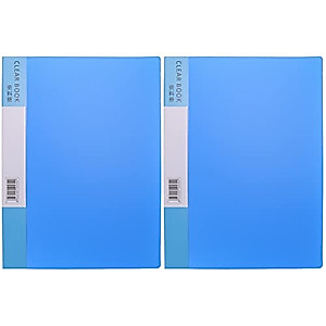 Color Envelope 2pcs Folders Capacity Documents Transparent Clip Materials Bag Exam Inner Board Organizing Folder Clear Paper Pockets for Letter Large A Holder Expanding and Cover