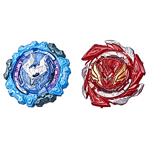 BEYBLADE Burst QuadDrive Salvage Valtryek Rashad V7 and Gilded Nemesis N7 Spinning Top Dual Pack -- 2 Battling Game Top Toy for Kids Ages 8 and Up