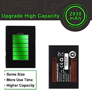 W-7B Battery 2024 Upgraded for Unite Express 2 Netgear Aircard 800s Optus 4G WiFi Modem AC800S Replacement Battery 2930mAh