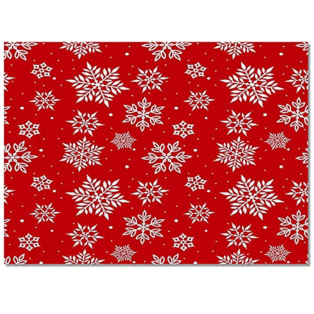 Christmas Area Rugs Living Room Floor Mat Christmas Snowflake Red Texture Collection Non-Slip and Washable Carpets for Indoor Bedroom Kids Room Home Decor, 2x3 Feet