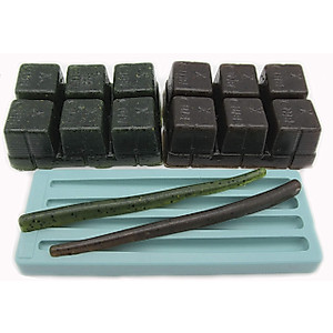 4-1/2" Finesse Worm Lure Making Starter Kit - Bass Rubber Worm - Fisherman Gift - Fusion X Fishing 0045MC Shaky SX