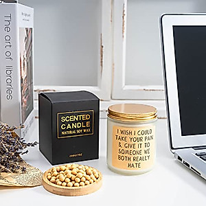 Lavender Scented Candle - Get Well Soon Gifts for Women After Surgery - Get Well Gifts for Women - Feel Better, Divorce, Grieving, Condolence, Sorry for Your Loss, Cancer Gifts for Women