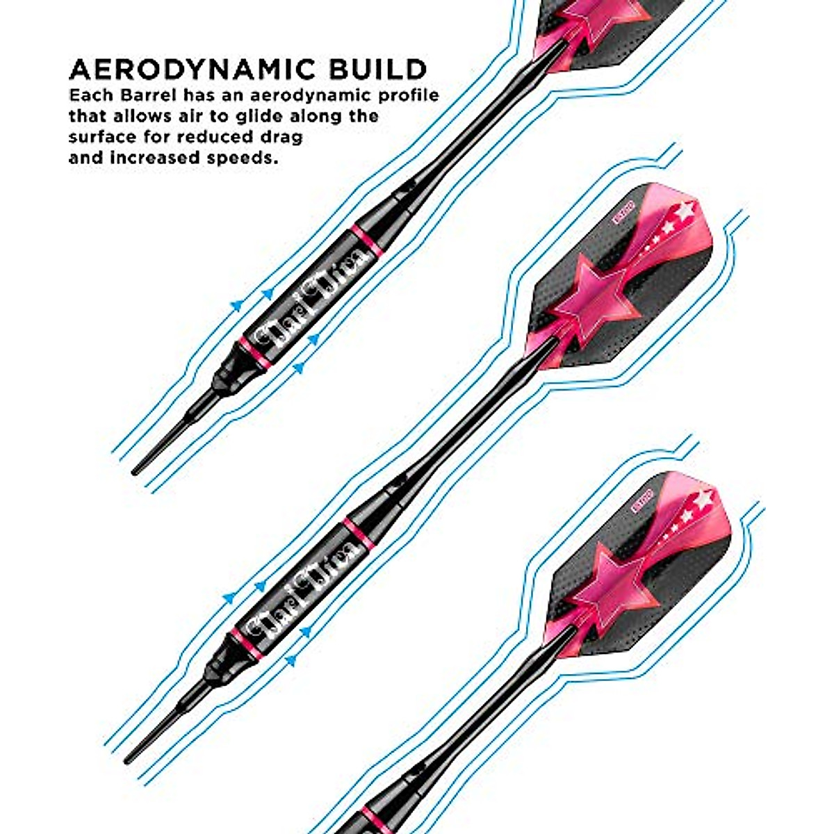 Viper Vanity Soft Tip Darts with Storage/Travel Case: Dart Diva, 16 Grams