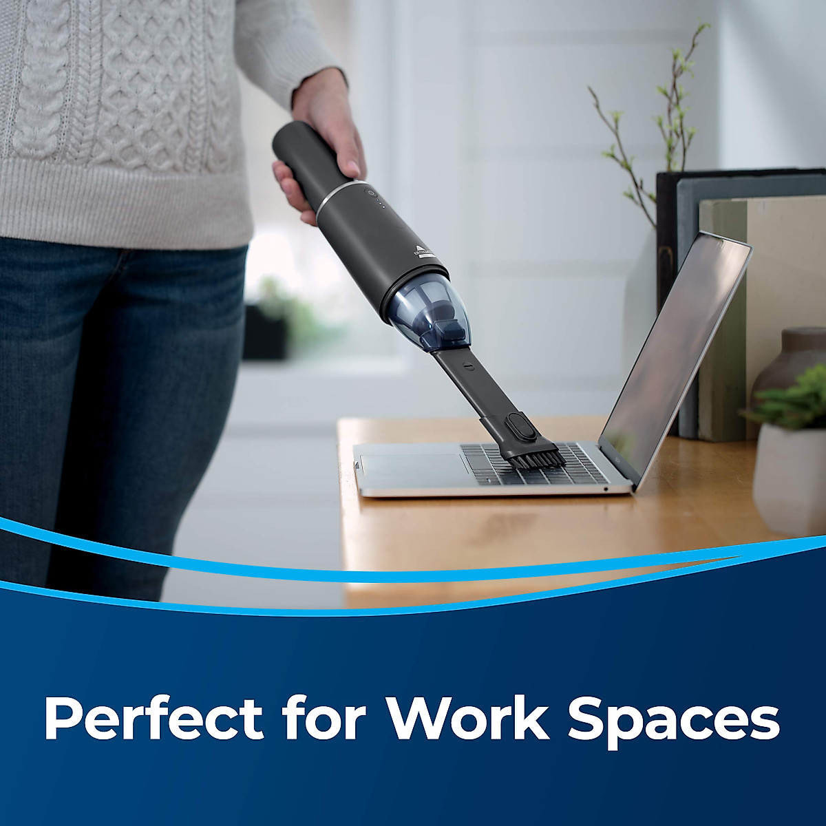 BISSELL AeroSlim Lithium Ion Cordless Handheld Vacuum, 29869, Black