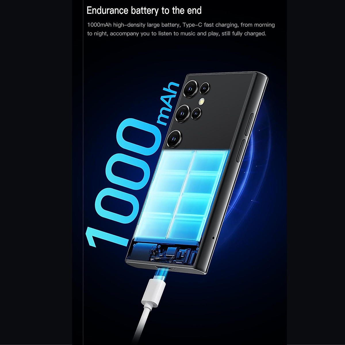 ciciglow S23 Pro Mini Smartphone, Compact and Portable, 2GB 16GB ROM, Dual Cameras, 3G Pocket Cell Phone for8.1 (Black)