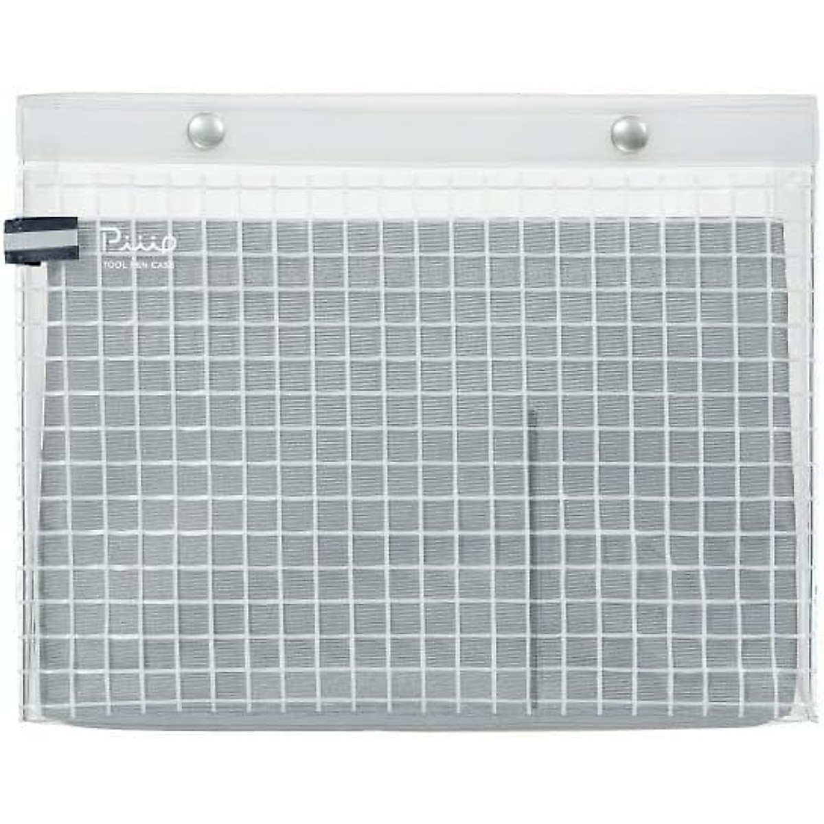 KOKUYO Piiip Tool Pen Case, A5 Flat Type, Silver Gray, Japan Import (F-VBF243-1)