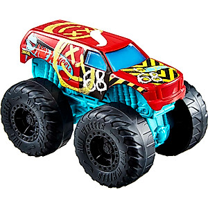 Hot Wheels Monster Trucks Roarin’ Wreckers, 1 1:43 Scale Truck with Lights & Sounds, Plays Truck’s Theme Song, Toy for Kids 3 Years Old & Older