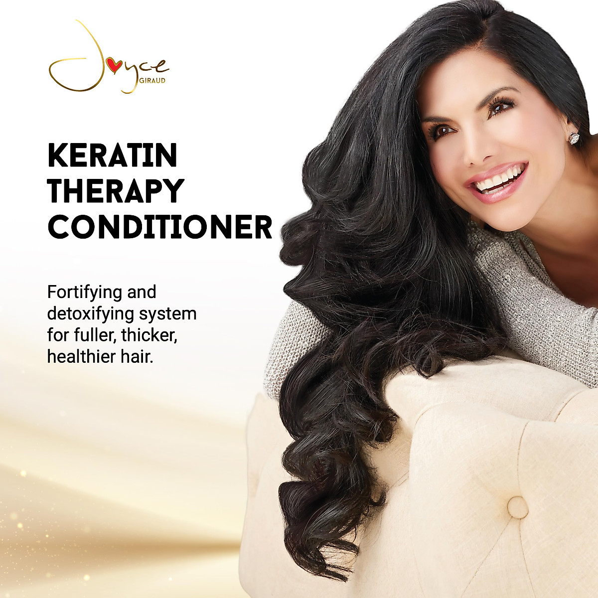 Miracle Elixir Collection Joyce Giraud Ultimate Hair Strength Keratin Therapy Conditioner, with Cynatine & Pure4 Oils, 8 Oz