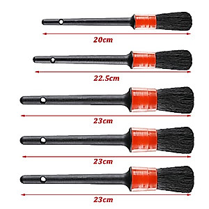 Geweeco Car Cleaning Tools Kit, 17 Pcs Car Detailing Brush Set, Auto Detailing Drill Brush Set for Cleaning Automobile Interior, Exterior, Wheels, Dashboard, Leather, Air Vents