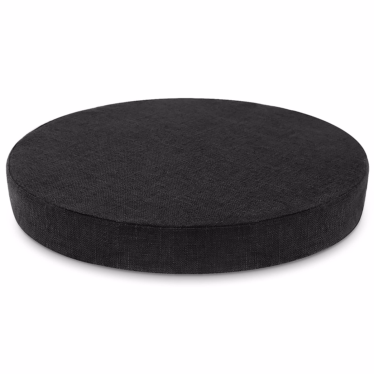 Tromlycs Round Chair Seat Cushion Pad 16 inch for Circle Stool Chairs Non Slip Decorative Foam Cushion Pillow, 1 Piece, 16 x 16 inches, Black