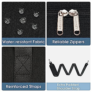 Carry on luaggage 22x14x9 Airlines Approved Foldable Carry on Bag Travel Duffel Packable Duffle Overnight for Women and Men 40L (Black)