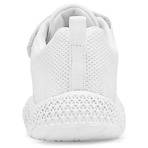 Santiro White Girls Tennis Shoes Fashion Boys Sneakers Lightweight Breathable Little Kids Size 12.5 M US