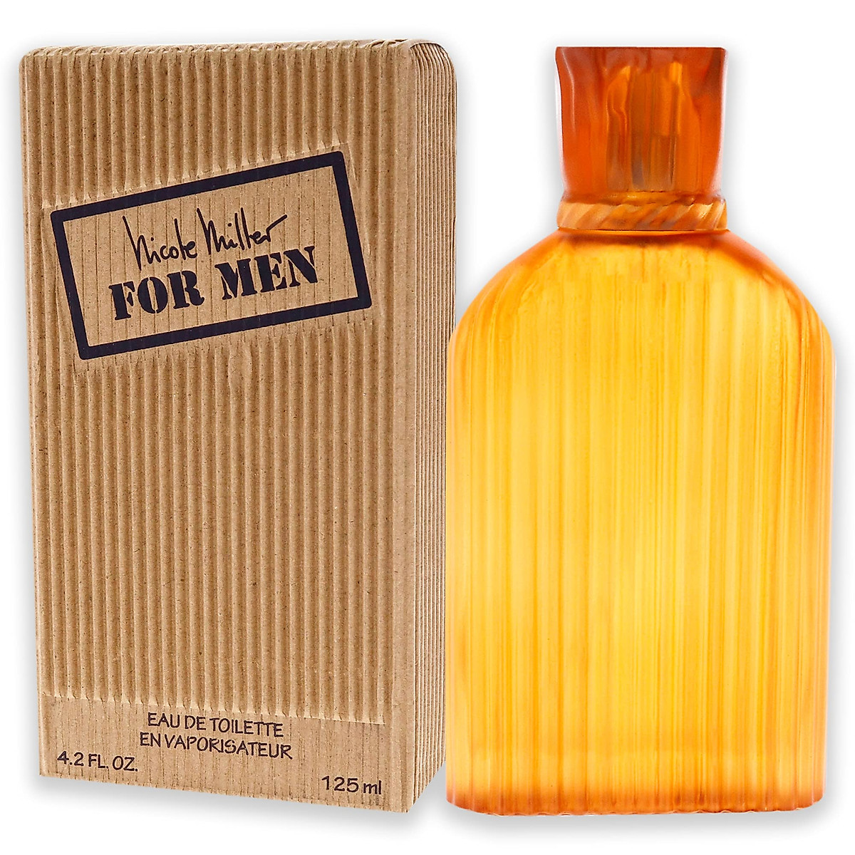 Nicole Miller NI42M Cologne EDT Spray for Men, orange, 4.2 Ounce